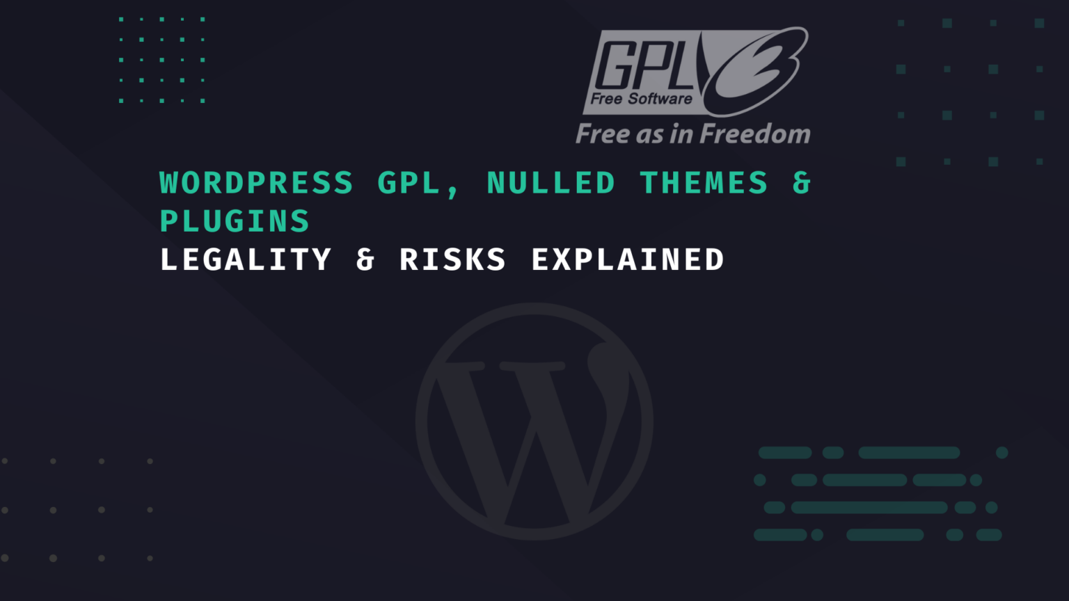 WordPress GPL, Nulled Themes & Plugins: Legality & Risks Explained - NoobLinux